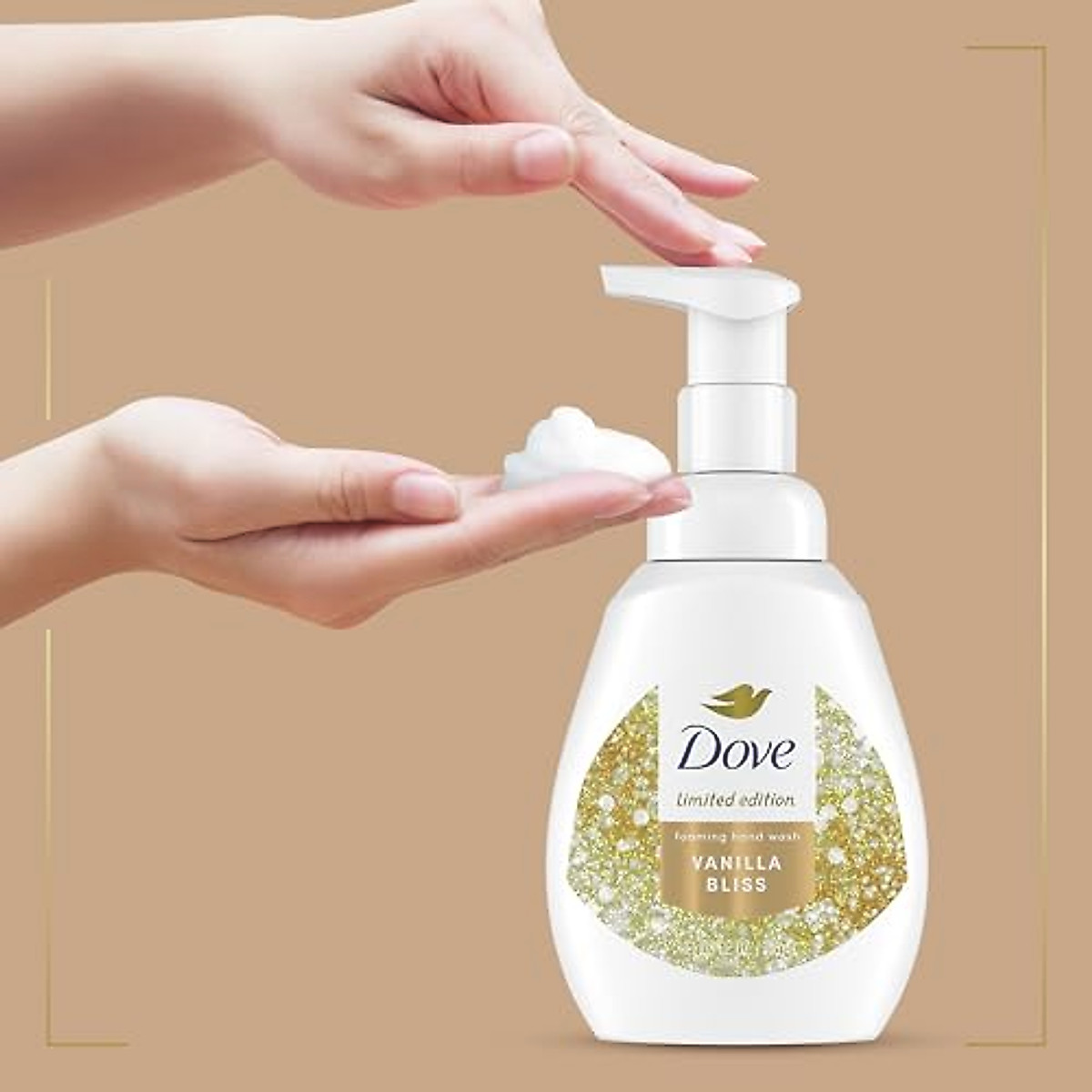 Dove Warm Vanilla & Sugar Cane Protects Skin from Dryness Foaming Hand Wash More Moisturizers than the Leading Ordinary Hand Soap, 10.1 oz