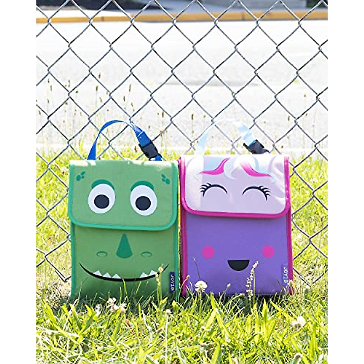 JOY2B Kids Lunch Bag - Insulated Unicorn Lunch Bag Kids with Water Bottle Holder - Reusable Snack Bags for Boys and Girls, Lunch Box Kids Perfect for School Camp Travel - Unstoppable Unicorn