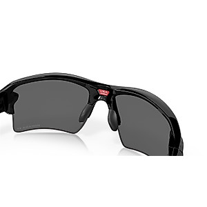Oakley Men's Oo9188 Flak 2.0 XL Rectangular Sunglasses, Polished Black/Prizm Black Polarized, 59 mm