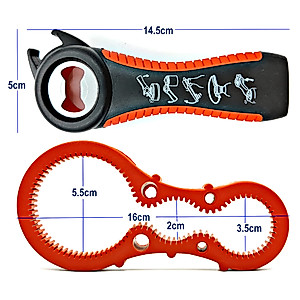 2 Packs Can Openers Manual Jar Opener Grippers for Arthritis, Good Grip Can Openers Ring Pull for Weak Hands, Effortless Rubber Bottle Opener, Twist Off Cap Openers Gift for Chef Elderly Seniors