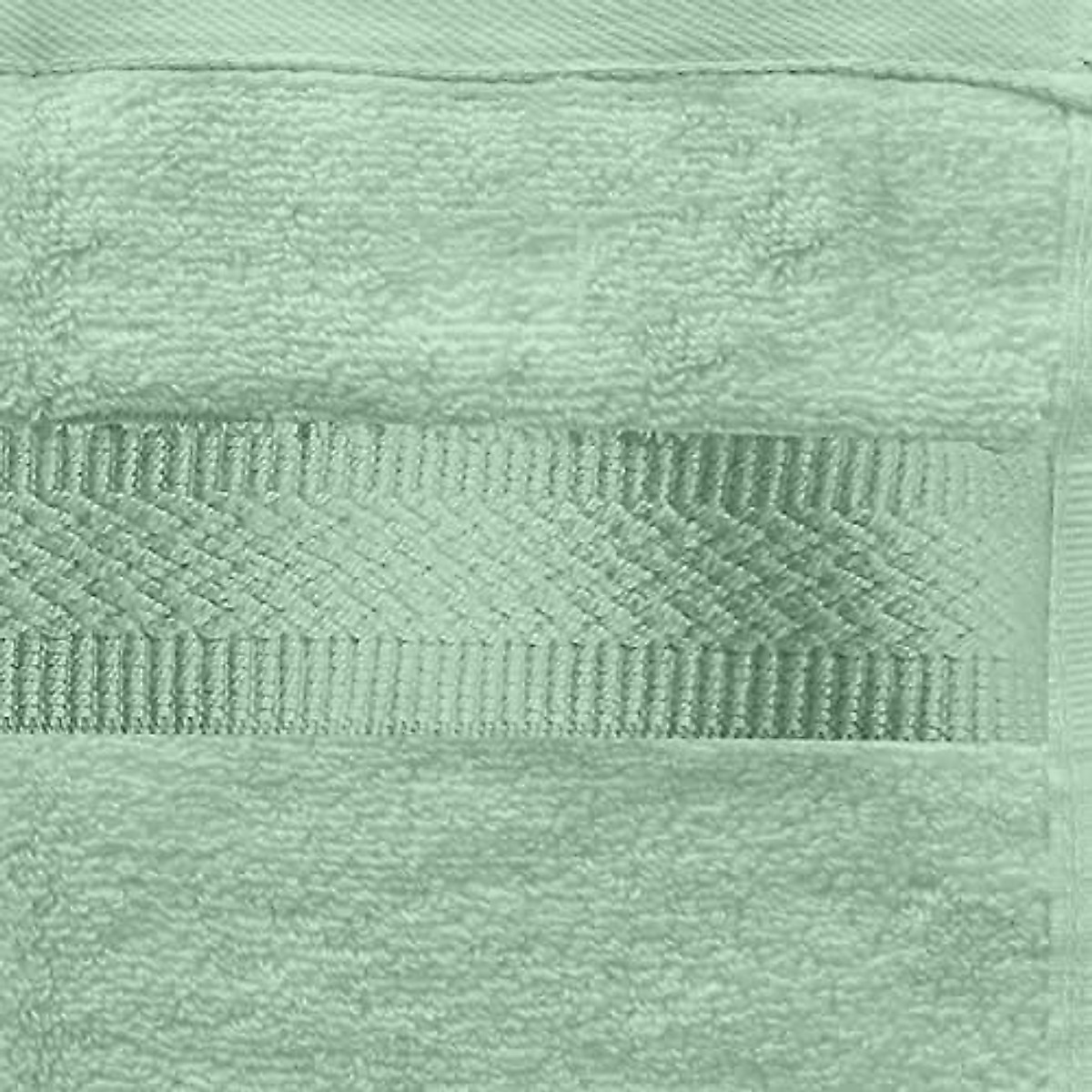 Fast Drying, Extra Absorbent, 100% Cotton Washcloths - Pack of 12, Pistachio Green, 13 x 13-Inch