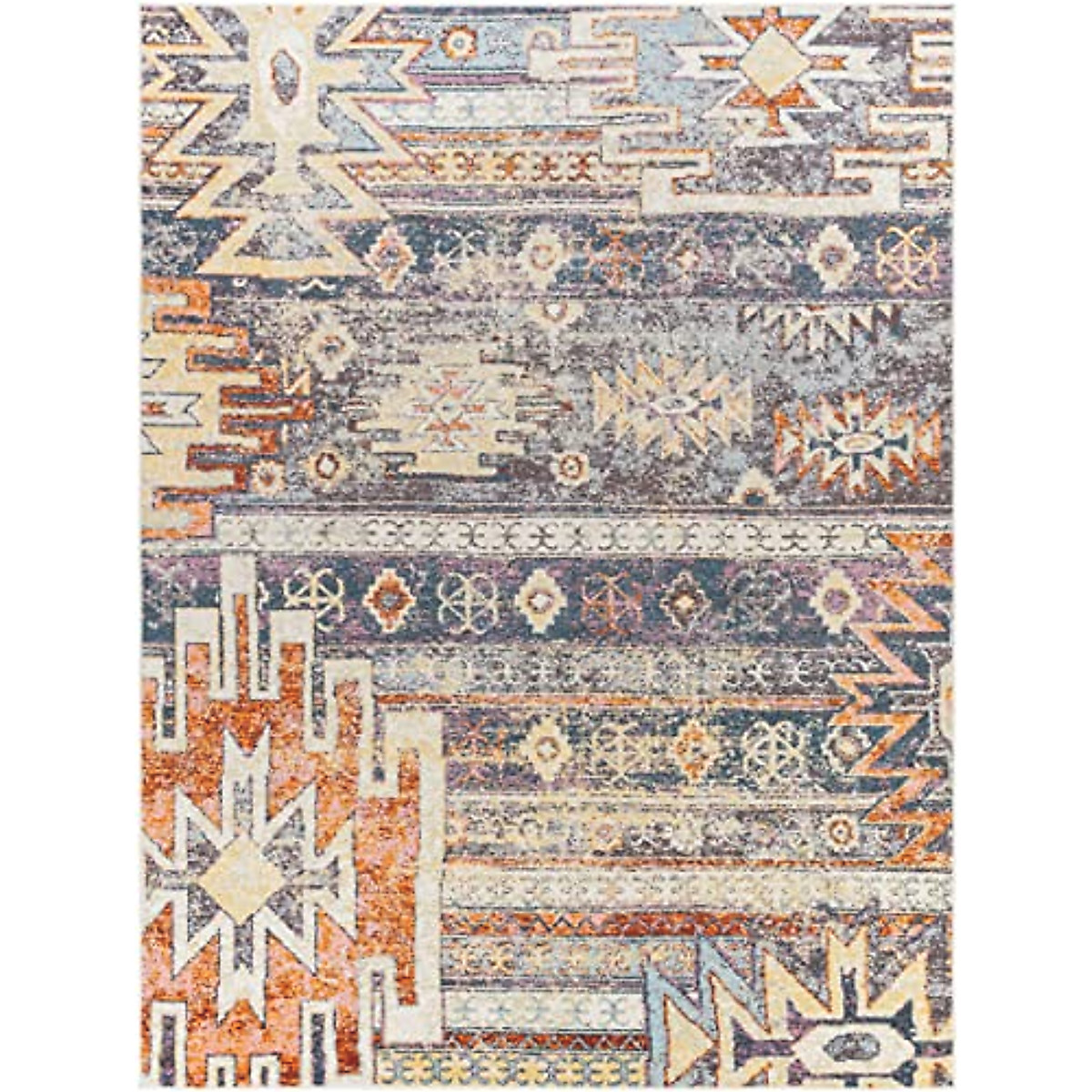 Artistic Weavers Ashens Rustic Area Rug,7'10" x 10'3",Denim