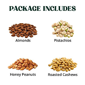 Nuts Gift Basket - Gift Basket of Cravings Gourmet Nuts Collection, Healthy Kosher Snacks, Premium Mixed Nuts Gift Box Bouquet Platter Perfect for Holiday Gifts.