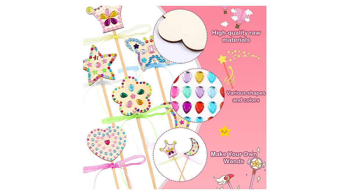 DIY Princess Fairy Wands Kit for Creative Fun