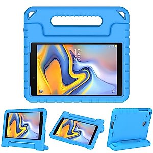 BMOUO Kids Case for Samsung Galaxy Tab A 8.0 2018 SM-T387, Shockproof Light Weight Protective Handle Stand Kids Case for Galaxy Tab A 8.0 Inch 2018 Release SM-T387 - Blue