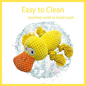 Indestructible Dog Squeak Toys for Big Dogs, Durable Chew Toys for Aggressive Chewers, Tough Stuffed Animals, Toys with Cotton Material and Crinkle Paper,Suitable for Large, Medium and Small Dogs