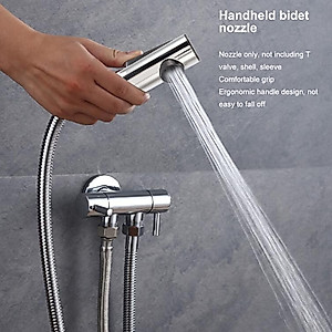 NDNCZDHC G1/2 Handheld Bidet Sprayer for Toilet, Pressurized ABS Cloth Diaper Sprayer Portable Pet Shower Toilet Water Sprayer Seat Bidet Attachment