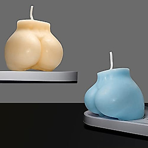 2PCS Soy Wax Cute Body Candle Big Butt Candle