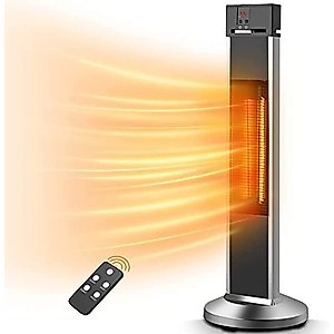 Space Heater for Indoor Use Large Room - Air Choice 1500W Room Heater with 3S Quick Heating/Safe Infrared Heater with 3 Modes/Super Quiet Portable Heater Garage, Electric Outdoor Heaters for Patio