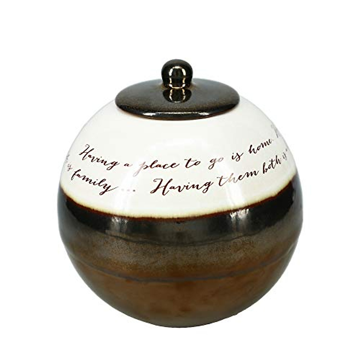 Having A Place To Go Is Home Having Friends To Spend Good Times With Is Family Having Them Both Is A Blessing - 4.5 Inch Round Tealight Candle Holder with Unique Reflective Glaze