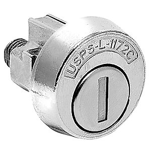 Compx National Pin Tumbler Lock, Bright Nickel