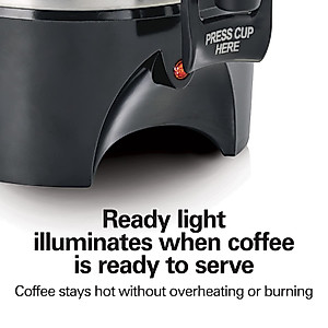 Hamilton Beach 45 Cup Coffee Urn and Hot Beverage Dispenser, Silver (40519)
