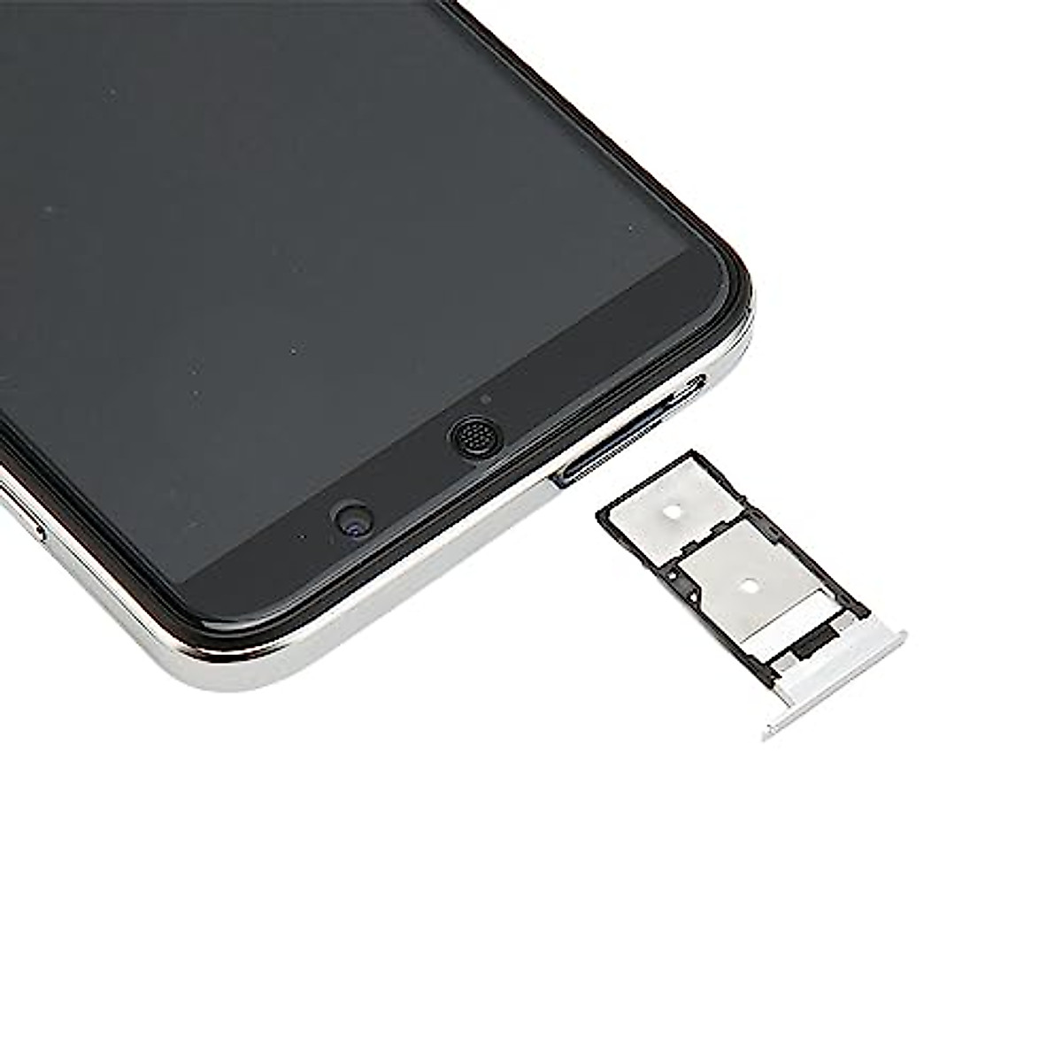 LANTRO JS Smart Phone, 6.1in, Ten Core, 2G/5G WiFi, 4GB/64GB, 8MP/16MP, 7000mAh, for Android 11.0, White, EU Plug,Compatible with 100-240V