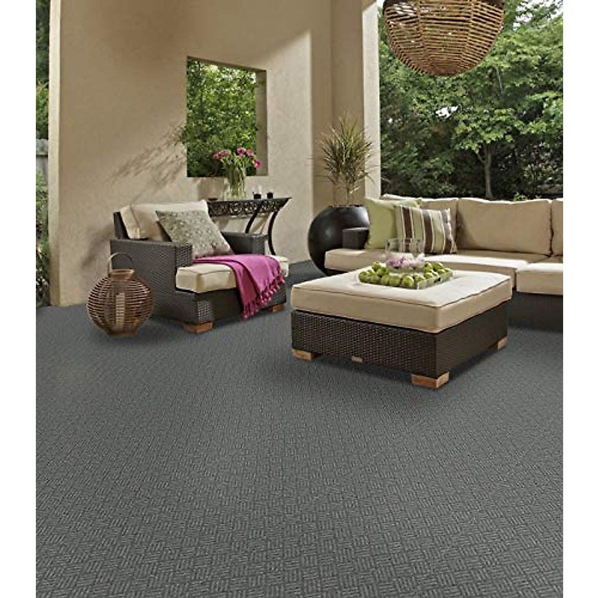 KOECKRITZ Dreamweaver Indoor - Outdoor Area Rugs, Runners, and Doormats Constructed from 100% HI UV Polypropylene (8' x 10', Tin Roof)