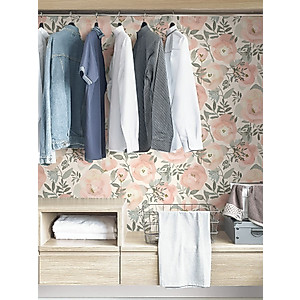 NuWallpaper Rose Peachy Keen Peel & Stick Wallpaper