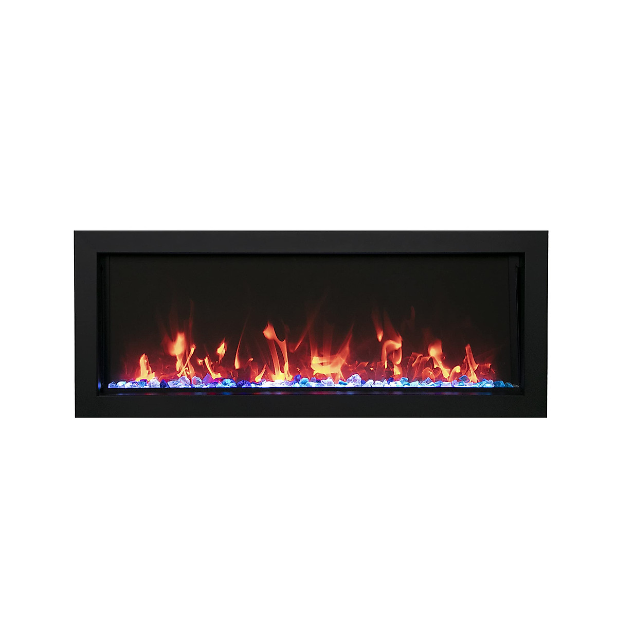Amantii Panorama Indoor/Outdoor Extra Slim Built In Electric Fireplace (BI-60-XTRASLIM), 60-Inch