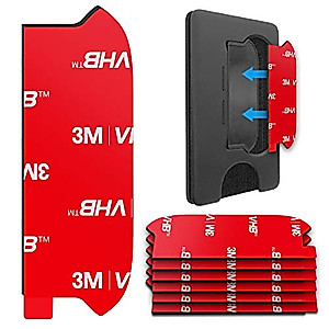 Sticky Adhesive Replacement for Socket Wallet+ Base, pop-tech 6pcs 3M VHB Strong Sticker Pads for Cell Phone Wallet Plus Case Back Stand, Double Sided Tape for iPhone 13 14, Samsung & All Smartphone