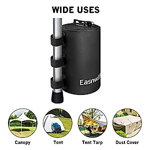 Easnwllim Canopy Water Weight Bag Leg Weights for Pop Up Canopy,Tent,Gazebo,Set of 4,Black