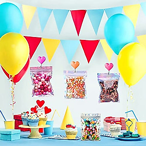 200 Pieces Rainbow Bags, Reusable Foil Pouch Packaging Bags Double-Sided Zipper Lock Bag Mylar Bags Seal Bag for Household Food Storage Jewelry Packaging (4.1 * 5.9in)