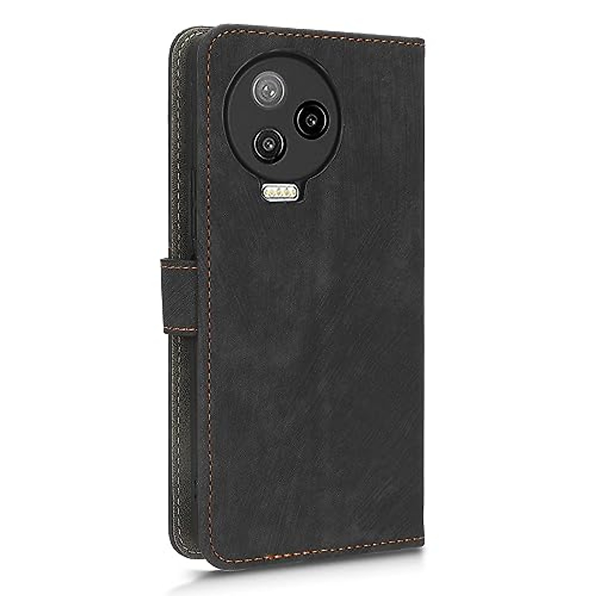 Case Compatible with Infinix Note 12 2023 X676C,Leather Case with Card Slot.Wallet Design,RFID Protection.Standable Flip Case Black