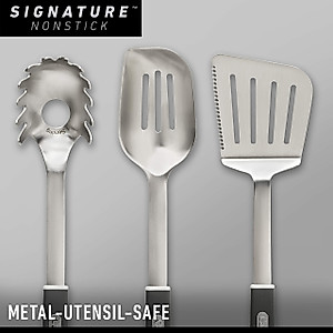 Calphalon Signature Hard-Anodized Nonstick 12-Inch Flat Bottom Wok with Cover