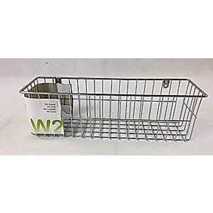 LTL Home Products More Inside Mountable Wire Storage Basket, Medium, Chrome