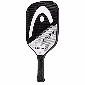 HEAD Cyber Elite Pickleball Paddle, Fiberglass Surface, Black/White Color, Beginning to Intermediate Levels