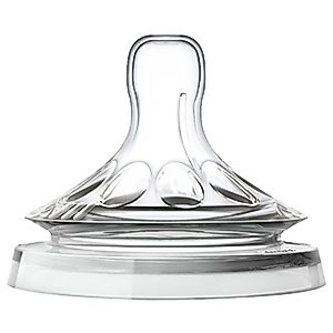 Philips Avent Natural Baby Bottle Nipple, Variflow Nipple 3M+, 2 pounds, Clear