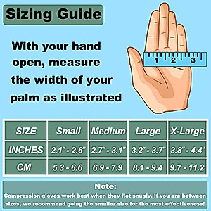 2 Pairs Compression Gloves for Women and Men – Copper Arthritis Gloves for Rheumatoid Arthritis Osteoarthritis Carpal Tunnel – Hand Pain Relief and Support – Open Finger (Black, X-Large (2 Pair))