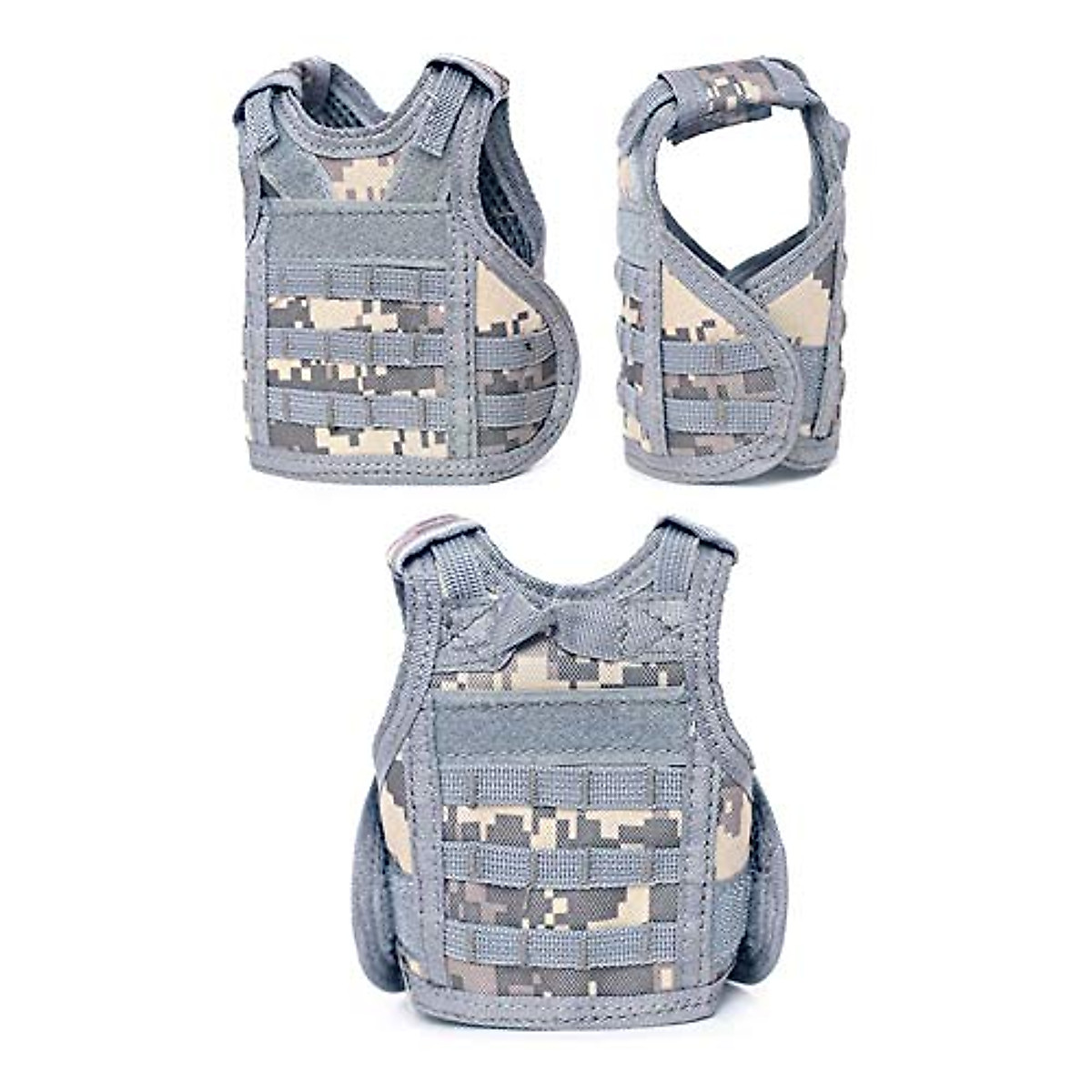 Ferret Clothes Small Animals Harness Military Style Adjustable Shoulder Straps Soft Mesh Comfort Durable Nylon Padded Vest Ferret Guinea Pig Hamster Bunny Kitten Puppy Small Pet Clothes Accessory