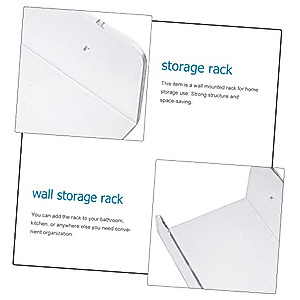 HOLIDYOYO 3pcs Shelf Storage Shelves Wall Mounted Hanging Rack Play Mats for Floor Wall Bookshelves Multifunctional Storage -Mounted Mounted Acrylic Rack Plastic