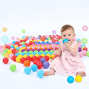 Weikap 50PCS Eco-Friendly Colorful Ball Soft Plastic Ocean Ball Funny Baby Kid Swim Pit Toy Water Pool Ocean Wave Ball(5.5CM)