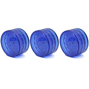 3 Pack Herb Grinder For Manual, 2.3in Small Spice Grinder With Storage, Portable And Disposable Plastic Grinder, Green
