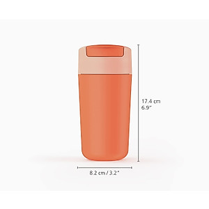 Joseph Joseph Sipp Travel Mug with Flip-top Cap - 454 ml (16 fl. oz) - Coral