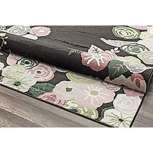 Rugs America Onyx & Pink Blooms Transitional Rug Royal Blossom Pink Onyx VA35C 2'0"X4'0" Area Rug