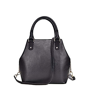 Cuadra Women's Tote Bag in Genuine Leather with Genuine Stingray Leather Black