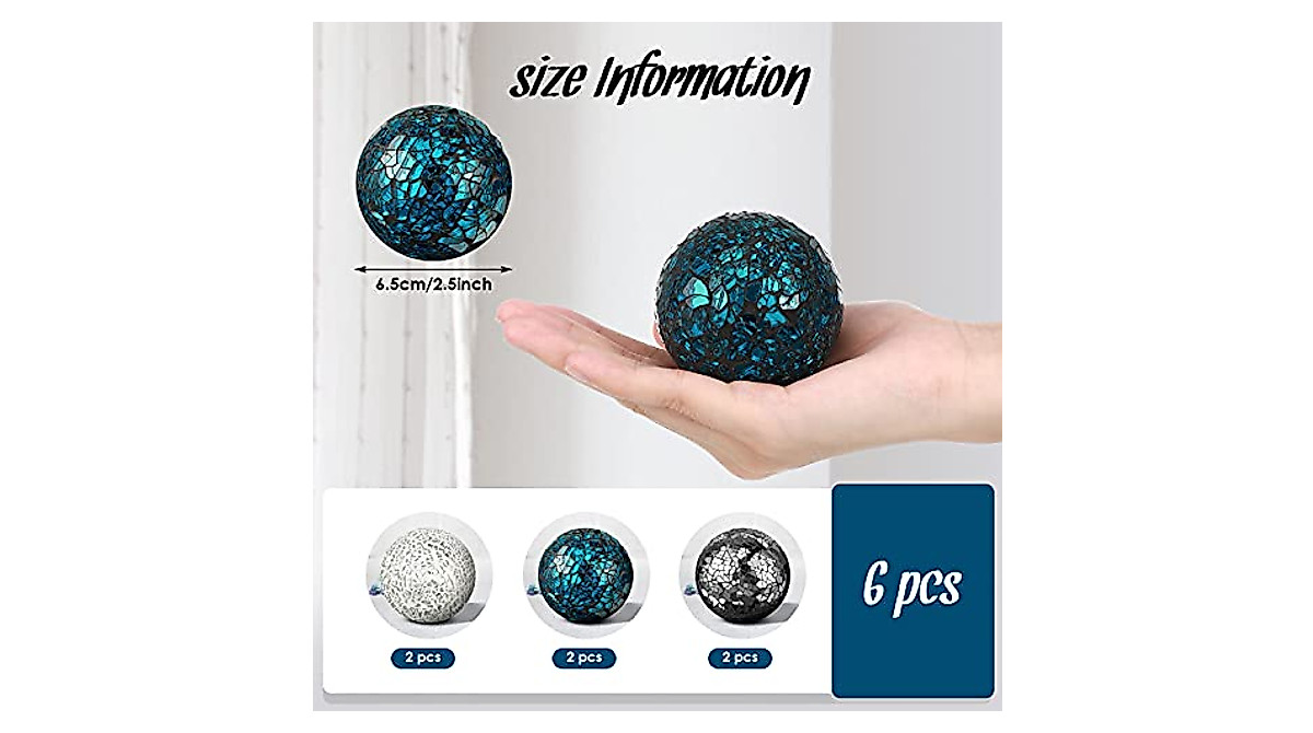 Stunning Mosaic Glass Orbs for Home Decor & Centerpieces