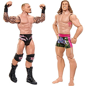 Mattel WWE Randy Orton & Matt Riddle Championship Showdown Action Figure 2-Pack with RAW Tag Team Championship, 6-inch