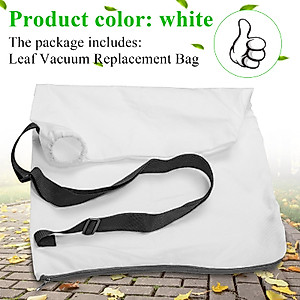 530095564 Blower Leaf Vacuum Bag, for Husqvarna Craftsman Poulan Pro Poulan Weed Eater Roper Sears Rally EHP and Yard Pro 530095599 Leaf Vacuum Bags Bottom Zippered Design