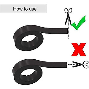 LOTIN Boundary Marker, 13 Feet Magnetic Boundary Markers Strip Woks for Neato and Shark Robotic Vacuum Cleaner, Alternative Accessory Tapes with Sticker, Black …