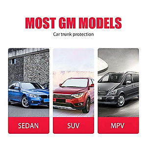 Jawmoy 1 PC Car Rear Bumper Protector Guard, Trunk Rubber Protection Strip, Car Rear Bumper Protector Cover, Universal Scratch-Resistant Trunk Guards Trim, for Most Cars (American Flag Black #3201)