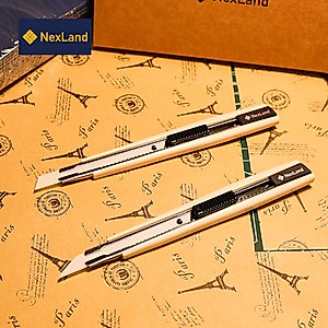 NexLand 2pack S1-P 9mm Utility Knife 60 Degree Tip with G3 Ultra-Sharp Ceramic Blade Snap Off Right Hand