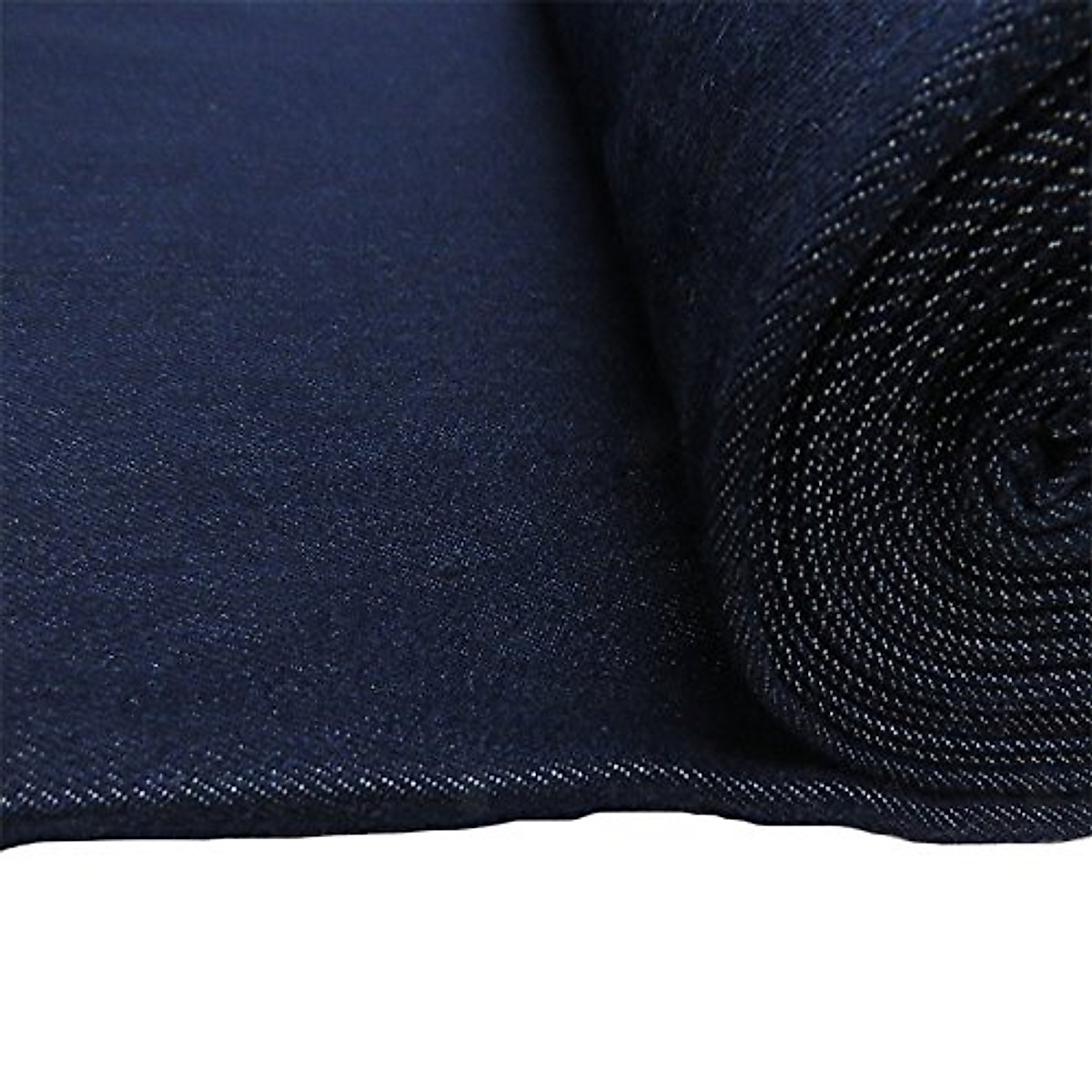 Denim Fabric, 62-64 Inches Wide, 100% Cotton, Over 100 Yards in Stock - 5 Yard Bolt - Indigo Denim