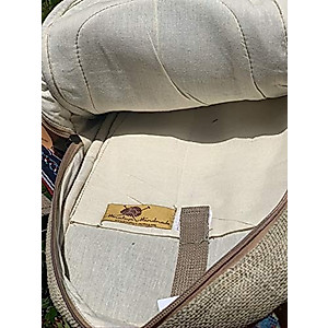 Unique Tie-dye Mini Hemp Backpack Small Back Pack Boho Backpack 100% Himalaya Hemp| 100% VEGAN | Handmade with Love. (Multicolored - Purple)