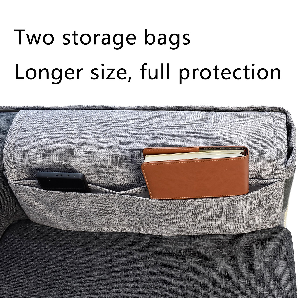 NATUYA Furniture Protectors from Cats - Couch Protector from Cat Claws with Sisal Scratching Pad Anti Cat Scratch Furniture Couch Sofa Corner (Light Gray, Left)