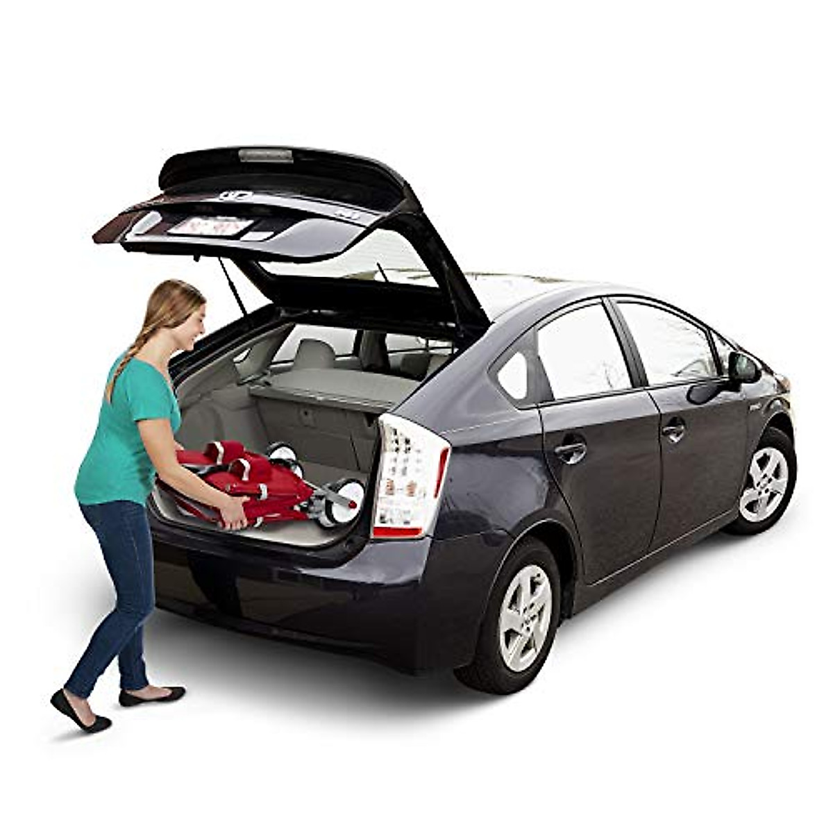 Radio Flyer 3-In-1 EZ Folding, Outdoor Collapsible Wagon for Kids & Cargo, Red Folding Wagon