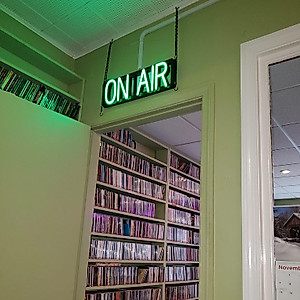 SpellBrite LIVE Sign for Businesses | Broadcasting-Related Signs with Neon Look, White LED Light | 13.7" x 6.3"