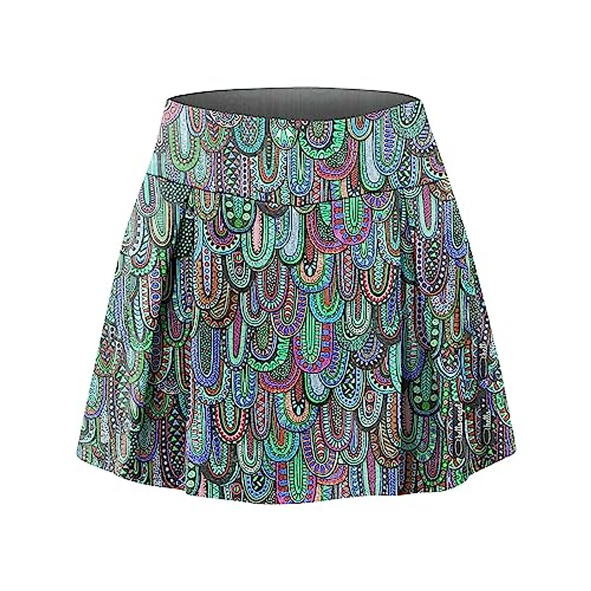 Skort for Women Knee Length High Waist Skorts Skirts for Women Golf Pleated Built-in Shorts Skirts Casual Skirt