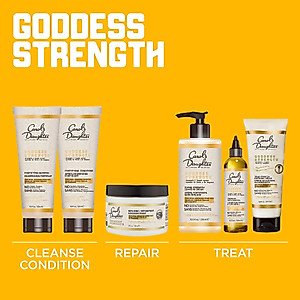Carol's Daughter Goddess Strength Leave In Conditioner Cream, 10 Fl Oz - Strengthening and Moisturizing for Wavy, Curly Hair