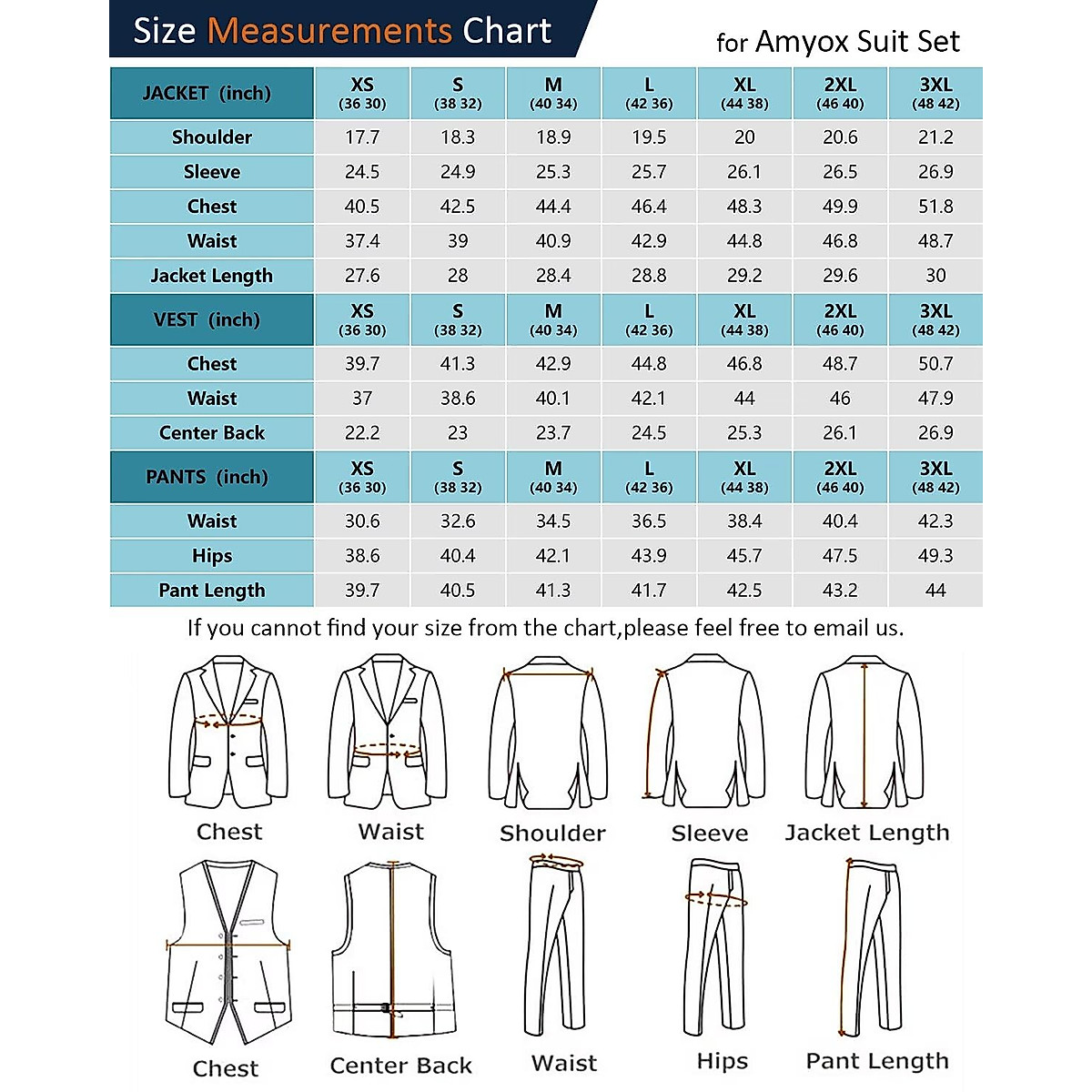 Men Suits Slim Fit Black Business Wedding 3 Piece Tux Groomsmen Prom Blazer Jacket Vest Pants with Tie Men Suit Set XXL